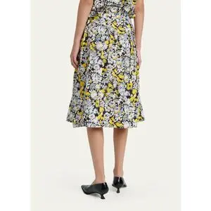 Marni Floral Cotton Midi Skirt