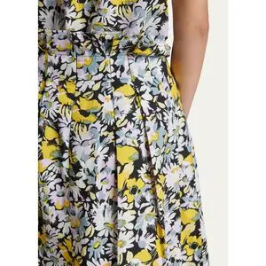 Marni Floral Cotton Midi Skirt