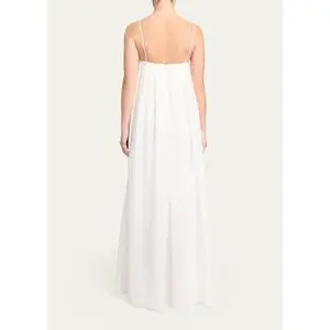 TWP Shirred Column Maxi Dress