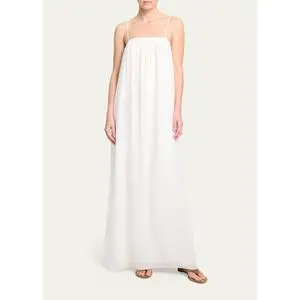 TWP Shirred Column Maxi Dress