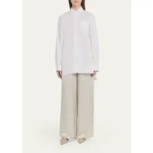 Maria Mcmanus Oversized Long-sleeve Tunic Shirt