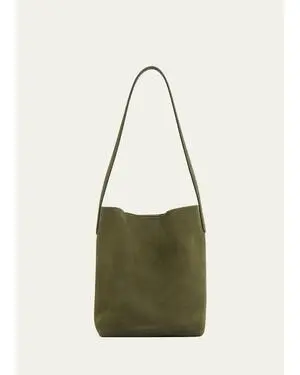 MANSUR GAVRIEL Everyday Cabas Small Suede Shoulder Bag - Algae