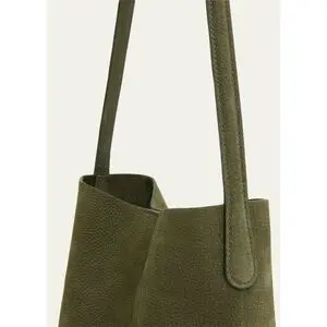 MANSUR GAVRIEL Everyday Cabas Small Suede Shoulder Bag - Algae