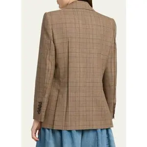 Chloé Double-breasted Check Tailoring Jacket