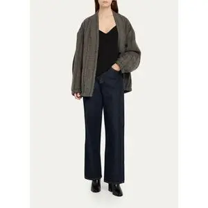 R13 Striped Virgin Wool Cardigan