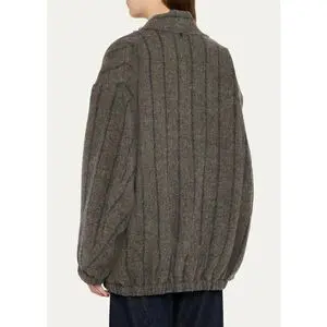 R13 Striped Virgin Wool Cardigan