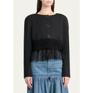 Chloé Lower Impact Wool Grain De Poudre Jacket