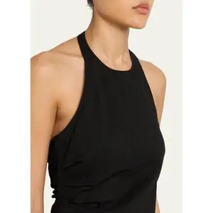 A.L.C. Sylvie Linen-blend Halter Top