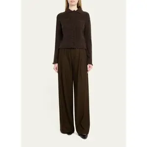 Vince Donegal-style Cashmere Button-front Cardigan