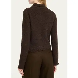 Vince Donegal-style Cashmere Button-front Cardigan