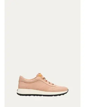 TOD'S Sportiva Suede Sneakers - Rosa