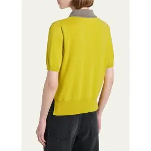 Marni Cashmere Short-sleeve Polo Sweater