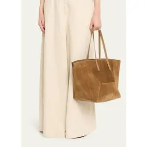 Brunello Cucinelli Bc Duo Suede Medium Bag - Camel