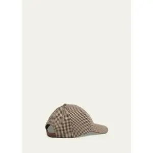 Moncler Micro-check Wool Baseball Cap