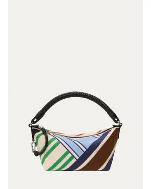 Loewe Cala Mini Lambskin Leather Top-handle Bag - Ecru Multicolor