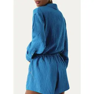 VIX PAULA HERMANNY Bailey Textured Elasticized Shorts