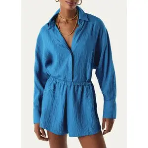 VIX PAULA HERMANNY Bailey Textured Elasticized Shorts