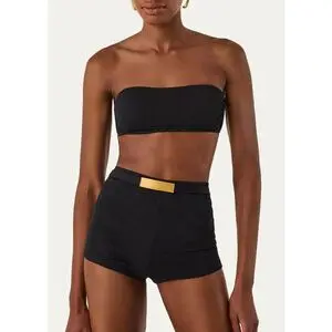 VIX PAULA HERMANNY Rosie Bandeau Bikini Top - Black