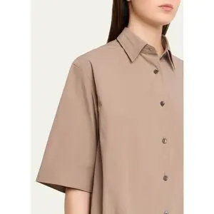Maria Mcmanus Short-sleeve Cotton Tunic Shirt
