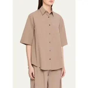 Maria Mcmanus Short-sleeve Cotton Tunic Shirt