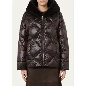 Max Mara The Cube Hooded Down Jacket
