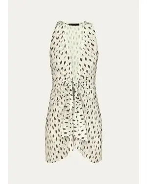VIX PAULA HERMANNY Mita Printed Mini Dress