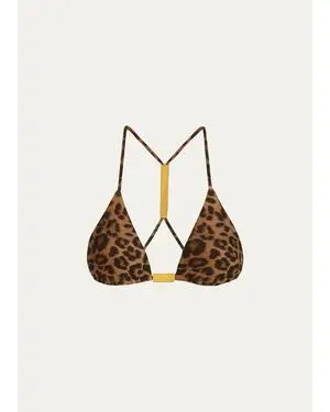 VIX PAULA HERMANNY Tammy Alanna Leopard Bikini Top