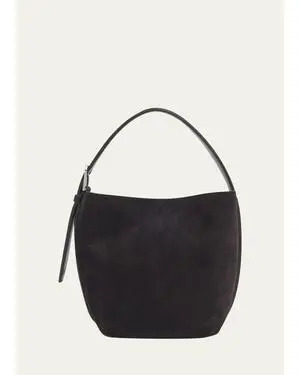 TOTEME Small Belted Suede Tote Bag