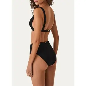 VIX PAULA HERMANNY Bela High-waist Bikini Bottoms - Black
