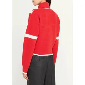 Stella McCartney Sporty 80s Striped Wool Zip Jacket