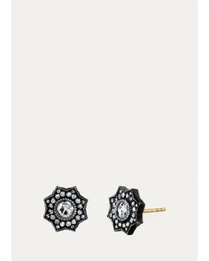 Arman Sarkisyan Louiza Stud Earrings With Rose-cut Diamonds Silver