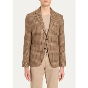 Zegna Cashmere Glen Plaid Single-breasted Sport Coat