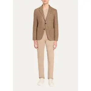Zegna Cashmere Glen Plaid Single-breasted Sport Coat