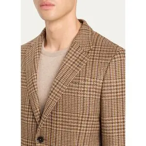 Zegna Cashmere Glen Plaid Single-breasted Sport Coat