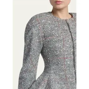 Stella McCartney Speckled Wool-blend Tweed Jacket