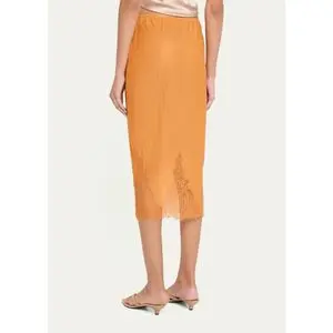 Ronny Kobo Lace-trim Skirt