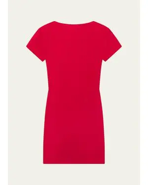 FRAME X Alexandra Leclerc The Monaco Mini Dress - Red