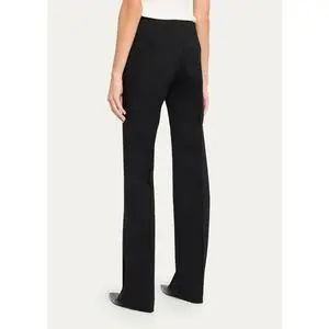 Max Mara Morata Stretch Wool Straight-leg Pants