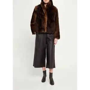 YVES SALOMON Lamb Shearling Short Coat