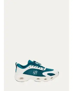 Loewe X On Cloudsolo Mesh Runner Sneakers - Teal/eggshell