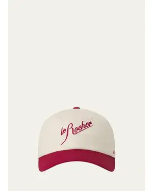 FRAME X Alexandra Leclerc Le Rocher Baseball Cap - Red Multi