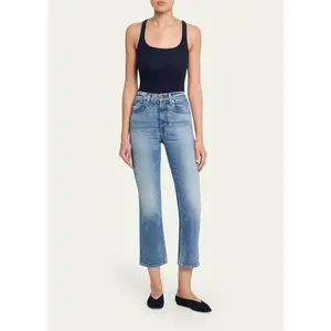 JAMIE HALLER The Kenickie Kickflare Crop Jeans