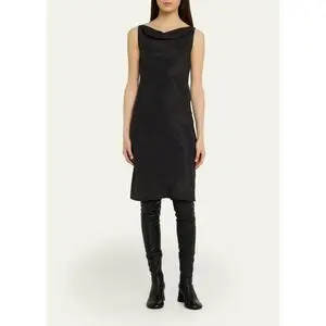 MAISON MARGIELA Jacquard Cowl-neck Midi Dress