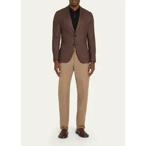 Boglioli K-jacket Silk And Cashmere Jersey Knit Sport Coat