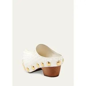 Bottega Veneta Gondola Intrecciato Leather Clog Mules