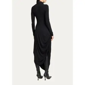 Proenza Schouler White Label Imogen Draped Turtleneck Dress - Olive