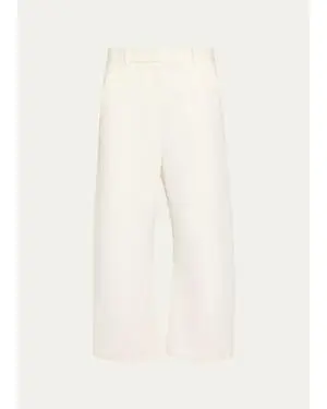 TWP Slouchy Boyfriend Trousers - Ivory