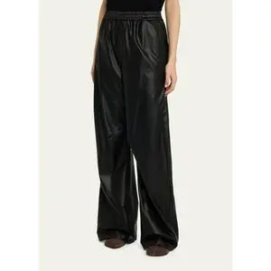 MAISON MARGIELA Faux Leather Wide-leg Pants