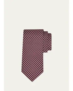 FERRAGAMO Unicorn-gancio Silk Tie - Vinaccia