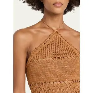 Retrofete Florentina Crochet Halter Dress